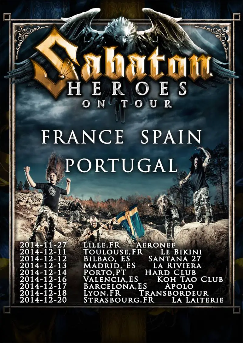 Sabaton - discographie, line-up, biographie, interviews, photos