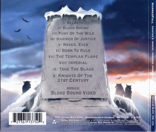 Hammerfall Chapter V: Unbent, Unbowed, Unbroken (Album)- Spirit of ...