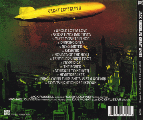 Jack Russell's Great White Great Zeppelin II: A Tribute To Led Zeppelin ...